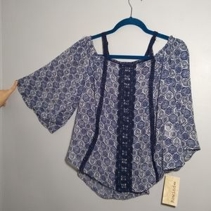Rewind | Tops | Nwt Rewind Boho Off The Shoulder Sheer Top | Poshmark